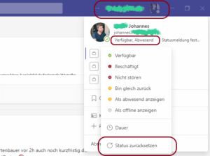 Reset team status in 3 steps - Status Holder